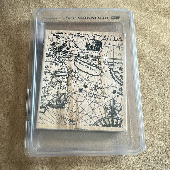 Stampin' Up! | Office | Stampin Up 998 Old World Map Stamp | Poshmark